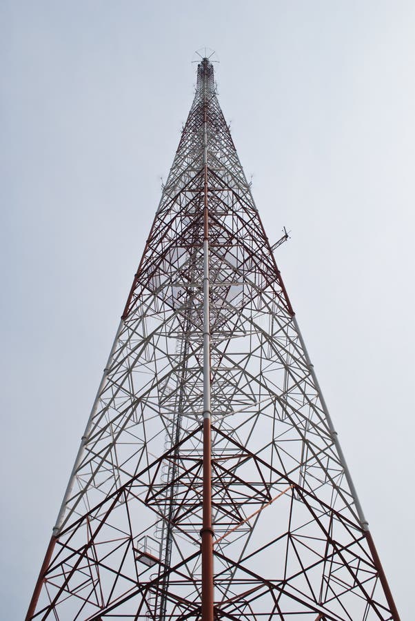 Transmission towers stock photo. Image of frequency, metallic - 18050866