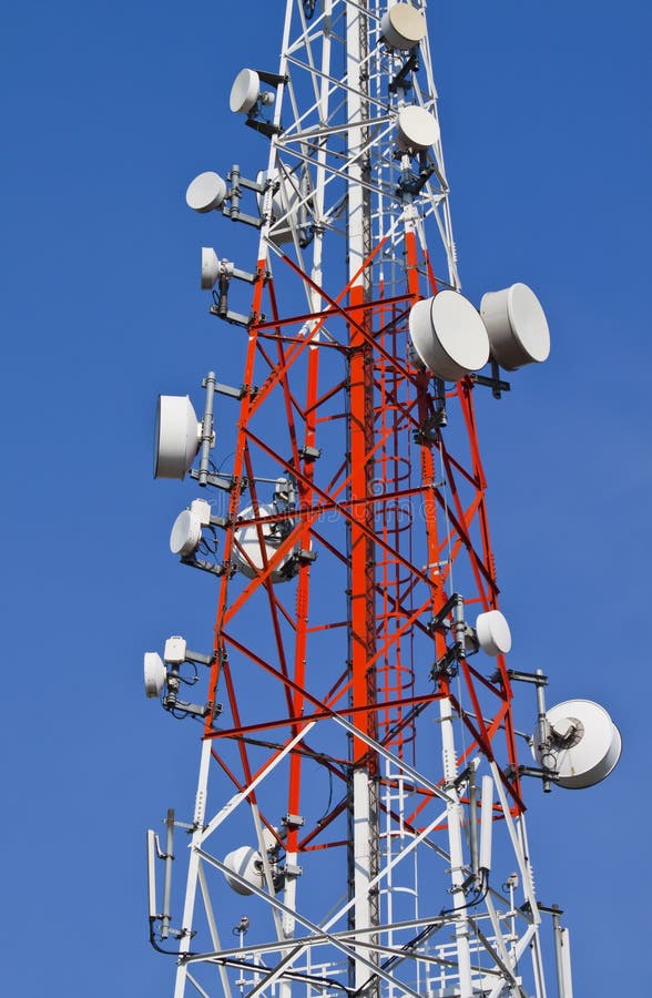 Transmission towers. stock image. Image of mass, telecommunication ...