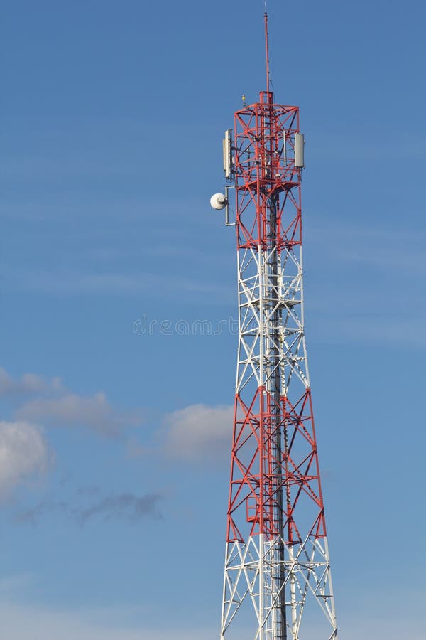 Transmission towers. stock photo. Image of medium, satellite - 30660080
