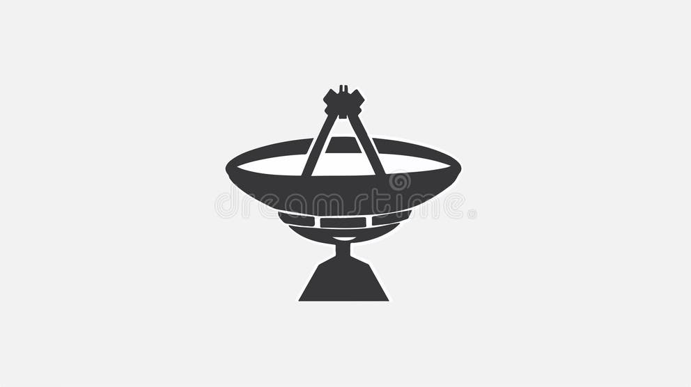 Space Exploration Transmitter Icon for Communication Technology Design ...