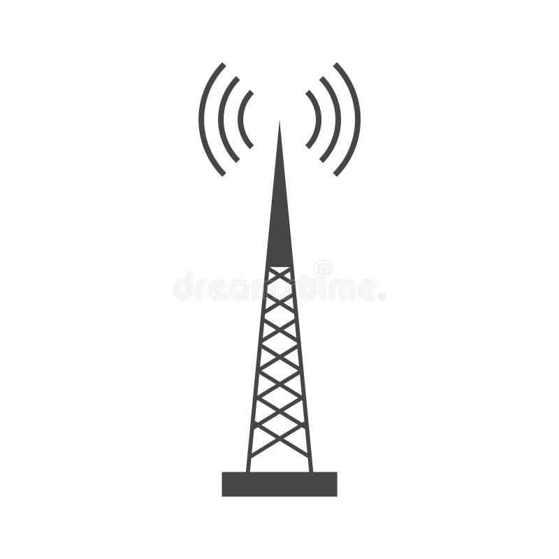 Transmitter simple icon stock vector. Illustration of media - 102230193