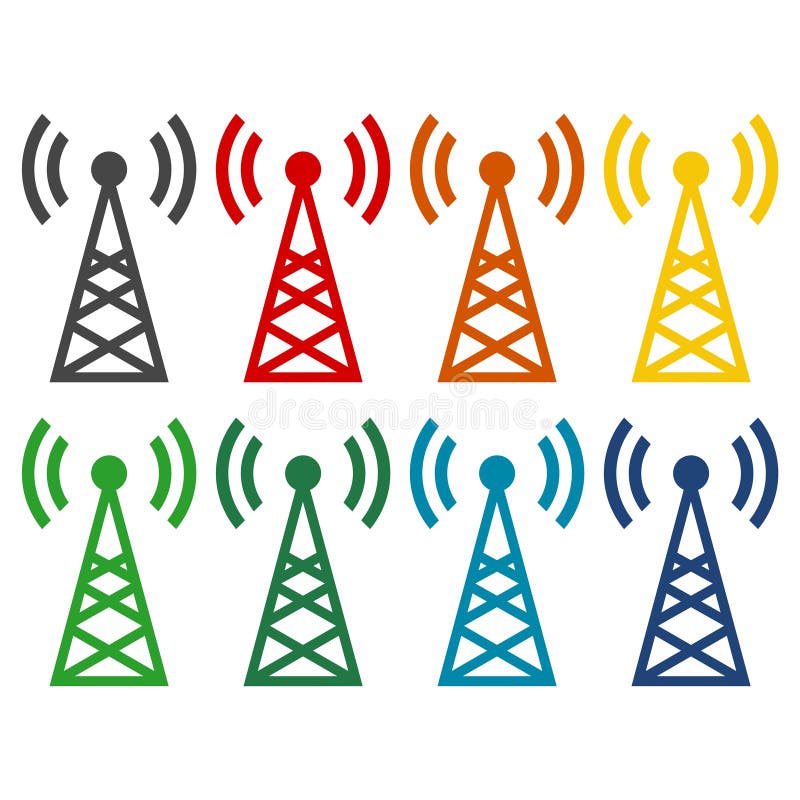 Mobile Mast Icons Stock Illustrations – 334 Mobile Mast Icons Stock ...