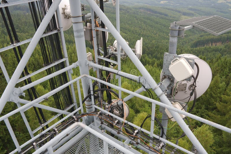 Transmitter station detail stock photo. Image of device - 93818322