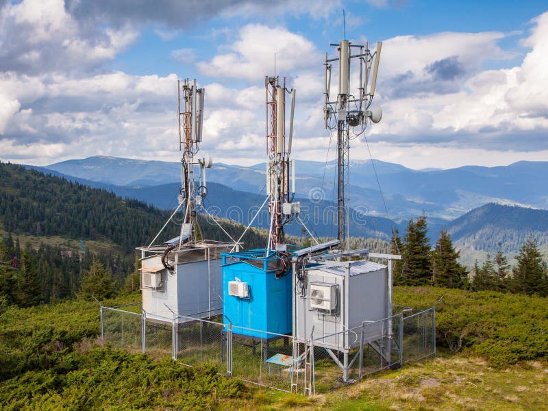 Transmitter Stations with Special Equipments Stock Image - Image of ...