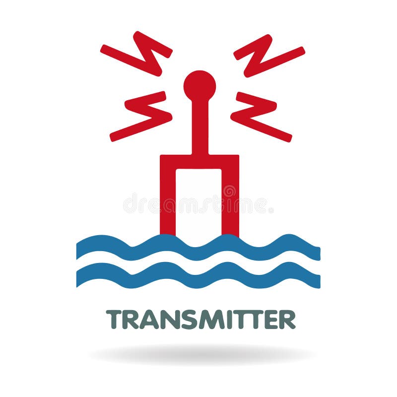 Transmitter Symbols Emergency Case Vector Stock Vector - Illustration ...