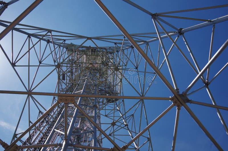 Transmitter tower stock image. Image of antenna, sunny - 42718511