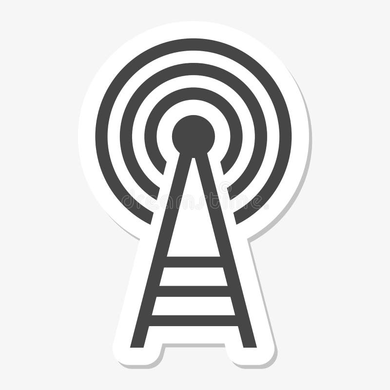 Transmitter Tower Icon, Radio Tower Broadcast Icon Stock Vector ... Transmitter Tower Icon, Radio Tower Broadcast Icon Stock Vector ...