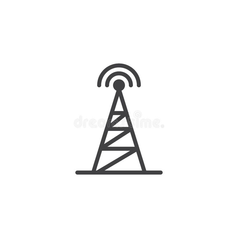Transmitter vector icon stock vector. Illustration of icon - 124030944