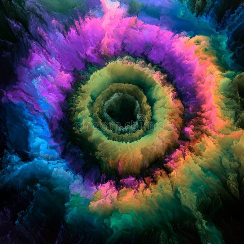 Transmutation of Tactile Colors Stock Illustration - Illustration of ...
