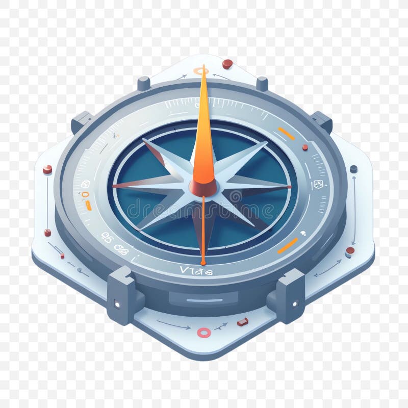 Transparan Efficient Circuit Compass Stock Illustration - Illustration ...