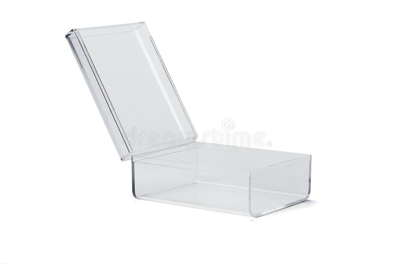 Transparante plastic doos stock foto. Image of voorwerp - 19831106