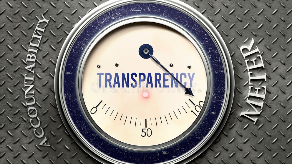 Transparency and Accountability that is Hitting a Full Scale, Showing a ...