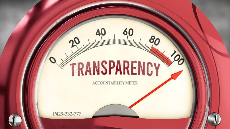 Transparency and Accountability Meter that is Hitting a Full Scale ...