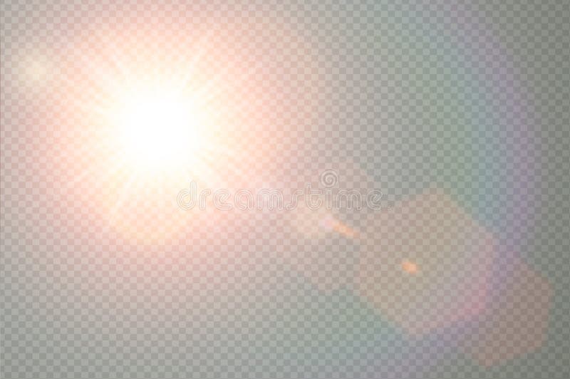 Vector Transparent Sunlight Special Lens Flare Light Effect. Sun Flash ...