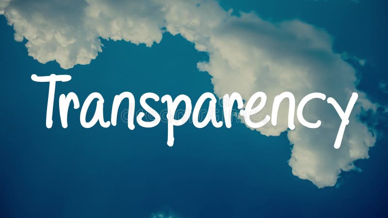 Transparency - Concept with Hand Writing on the Sky. Man Writing. Blue ...