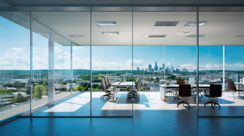 Transparency glass walls stock illustration. Illustration of ...