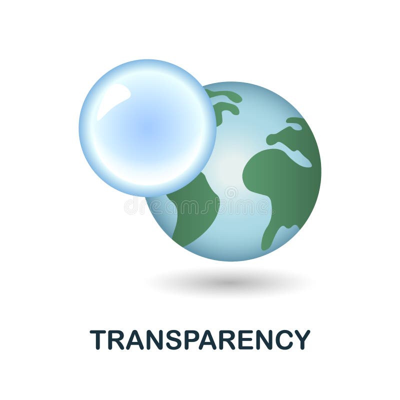 Transparency Icon. 3d Illustration from Esg Collection Stock Vector ...