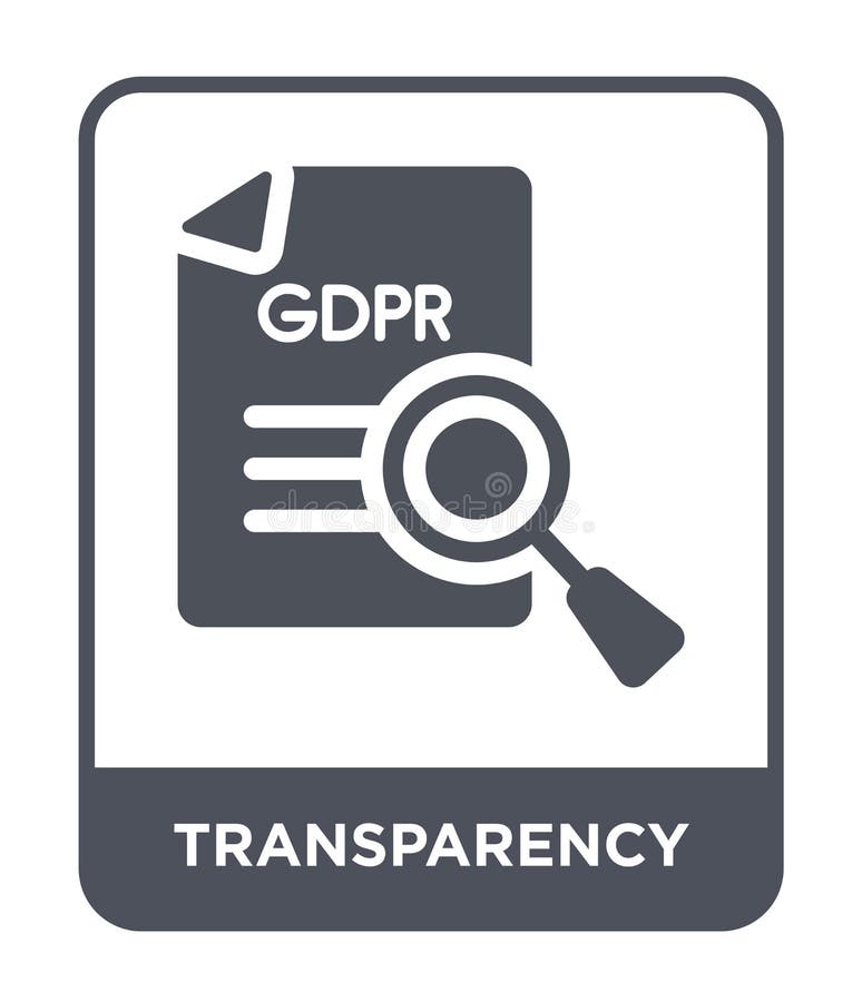 Transparency Icon in Trendy Design Style. Transparency Icon Isolated on ...