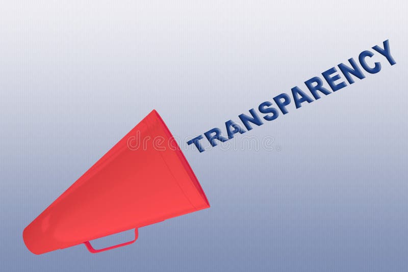 TRANSPARENCY - Integrity Concept Stock Illustration - Illustration of ...
