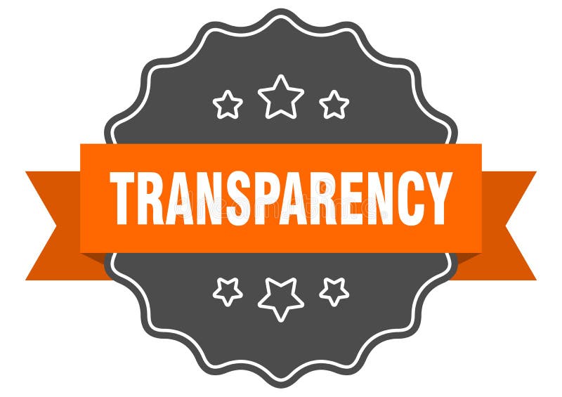 Transparency Label. Transparency Isolated Seal. Sticker. Sign Stock ...