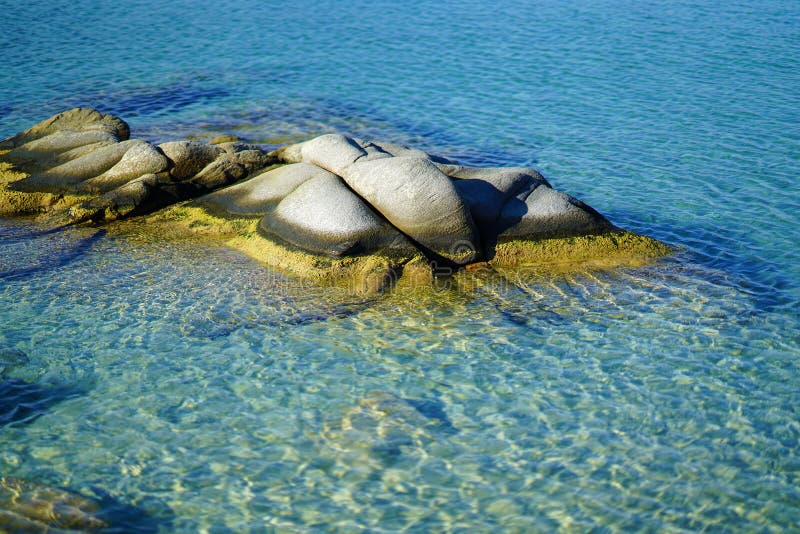 The Transparency of the Turquoise Water of Kolimbithres Beach on the ...