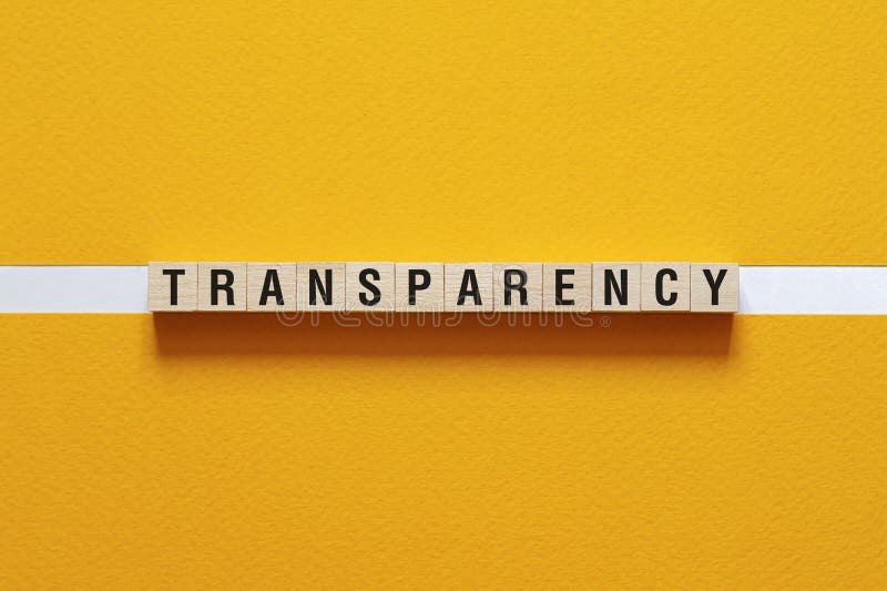 Transparency - Word Concept on Building Blocks, Text Stock Photo ...