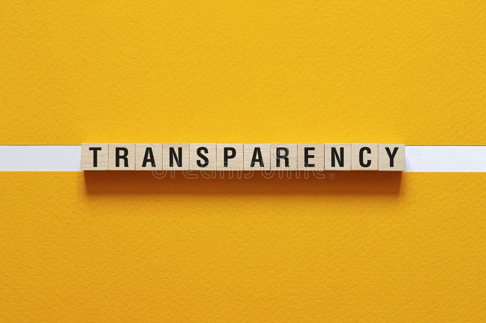 Transparency - Word Concept on Building Blocks, Text Stock Photo ...