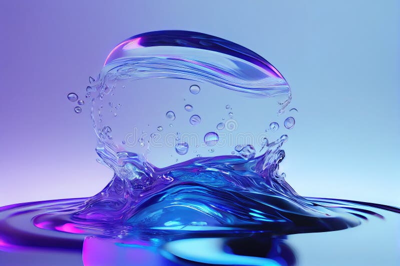 Transparent Abstract Glass. Curved Wave in Motion Stock Illustration ...