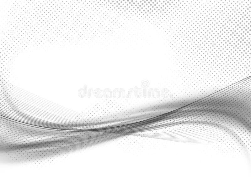 Transparent Abstract Modern Halftone Grey Wave Swoosh Layout Stock ...