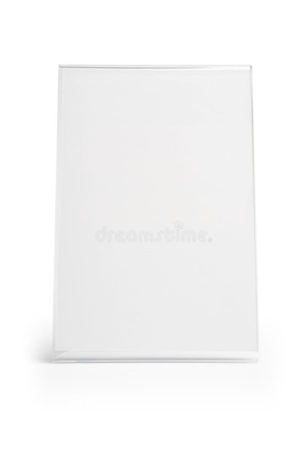 Transparent Acrylic Table Stand Display Isolated Stock Image - Image of ...