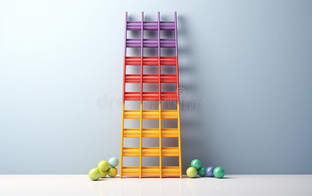 Transparent Agility Ladder Element Stock Illustration - Illustration of ...
