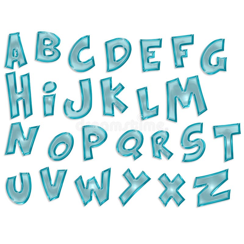 Transparent alphabet stock illustration. Illustration of letter - 34623214