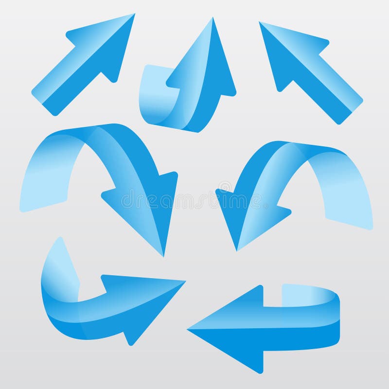 Transparent Arrows Forward, Backward, Curve Up, Turn Left-right Vector ...