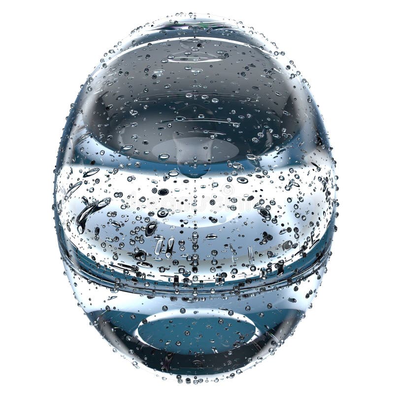 Transparent Atmospheric Water Nice Reflection Isolated 3D Render Fresh ...