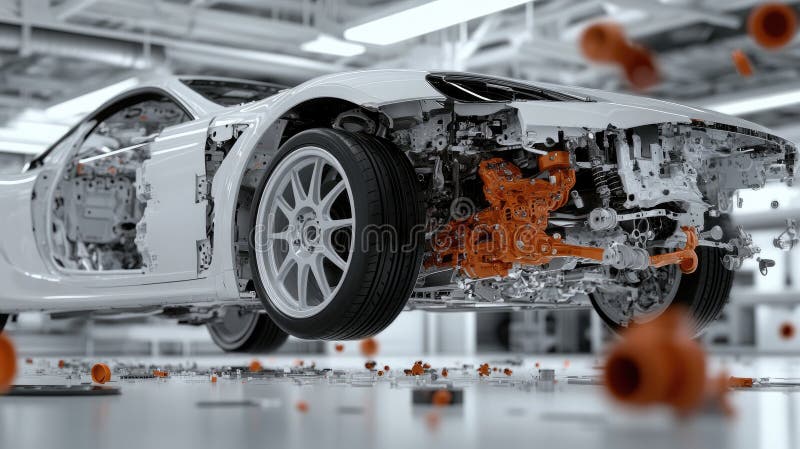 Transparent Auto: Internal Structure, Car Mechanisms, Modern Transport ...