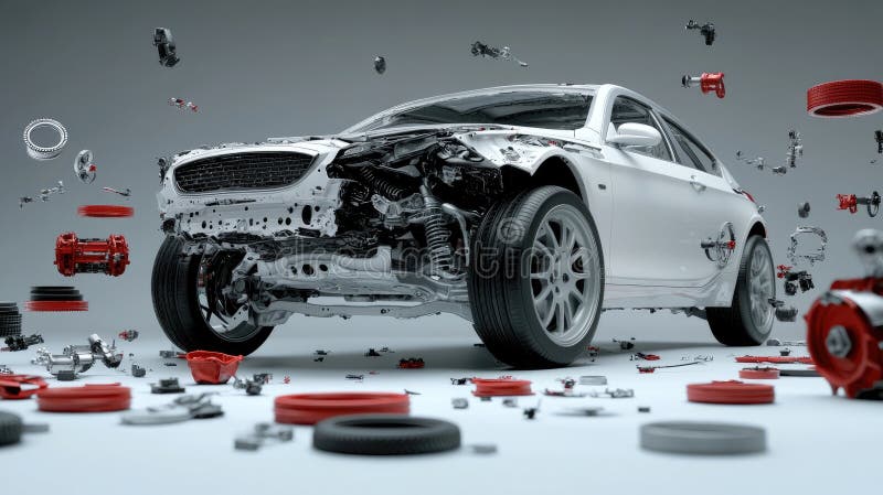 Transparent Auto: Internal Structure, Car Mechanisms, Modern Transport ...