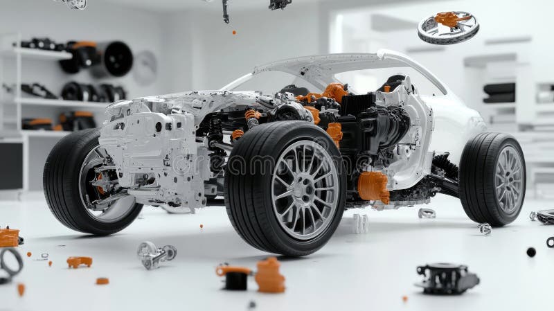 Transparent Auto: Internal Structure, Car Mechanisms, Modern Transport ...