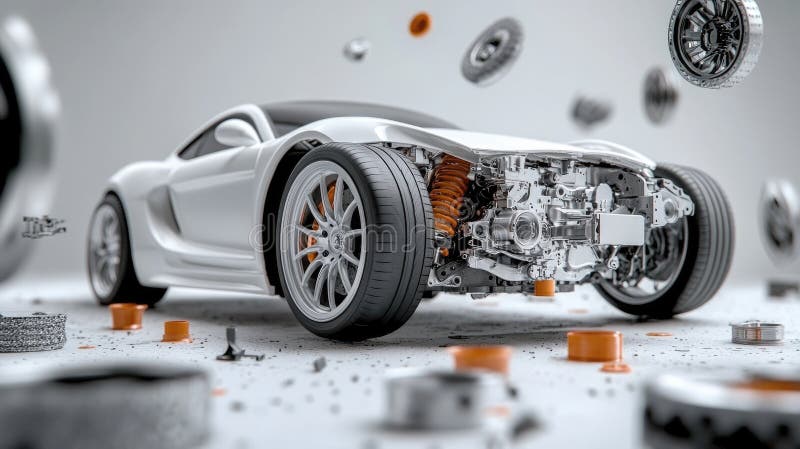 Transparent Auto: Internal Structure, Car Mechanisms, Modern Transport ...