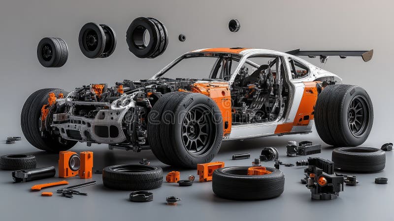 Transparent Auto: Internal Structure, Car Mechanisms, Modern Transport ...