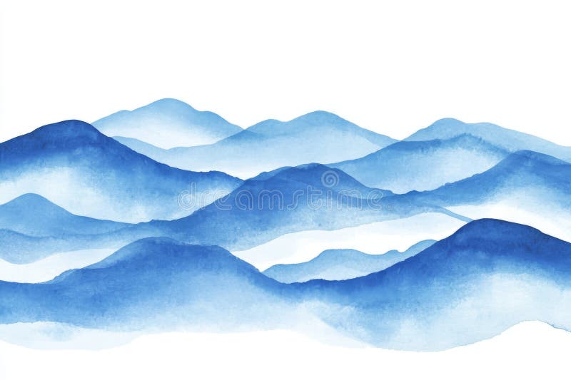 Transparent Background with an Abstract Blue Ocean Wave Texture Overlay ...