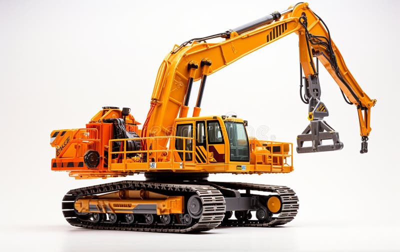 Transparent Background: Crawler Crane -Generative Ai Stock Illustration ...