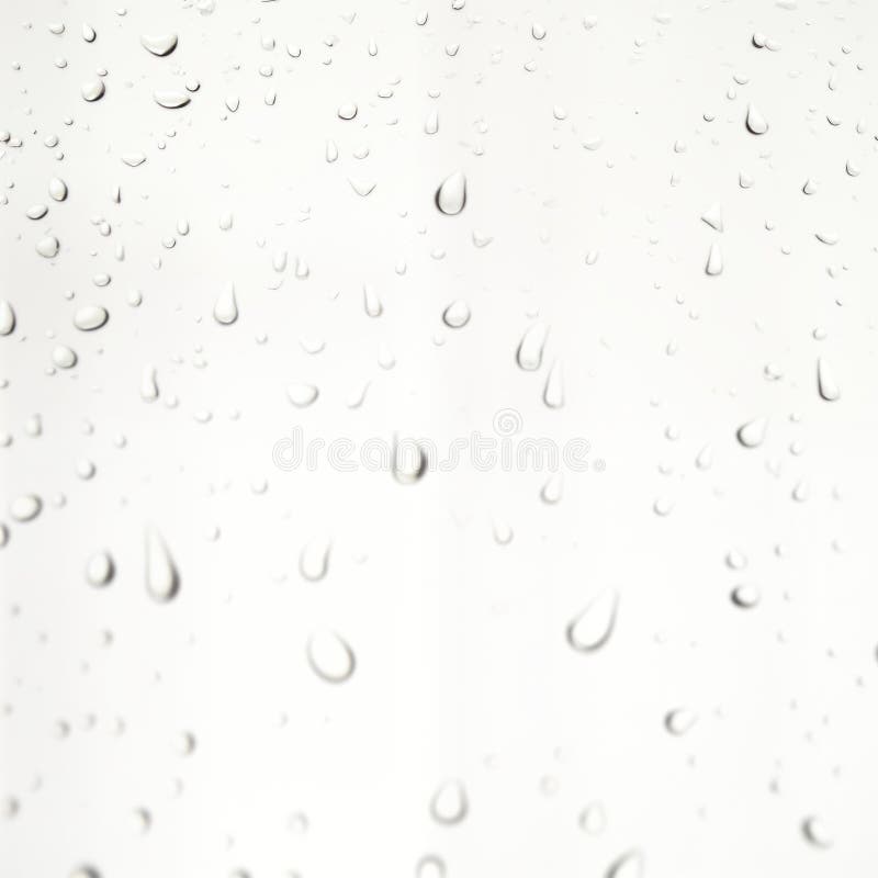 Transparent Background Displays Water Drops. Raindrops Create Pattern ...