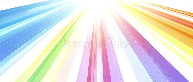 Transparent Background Effects Feature Rainbow Light Rays and Abstract ...