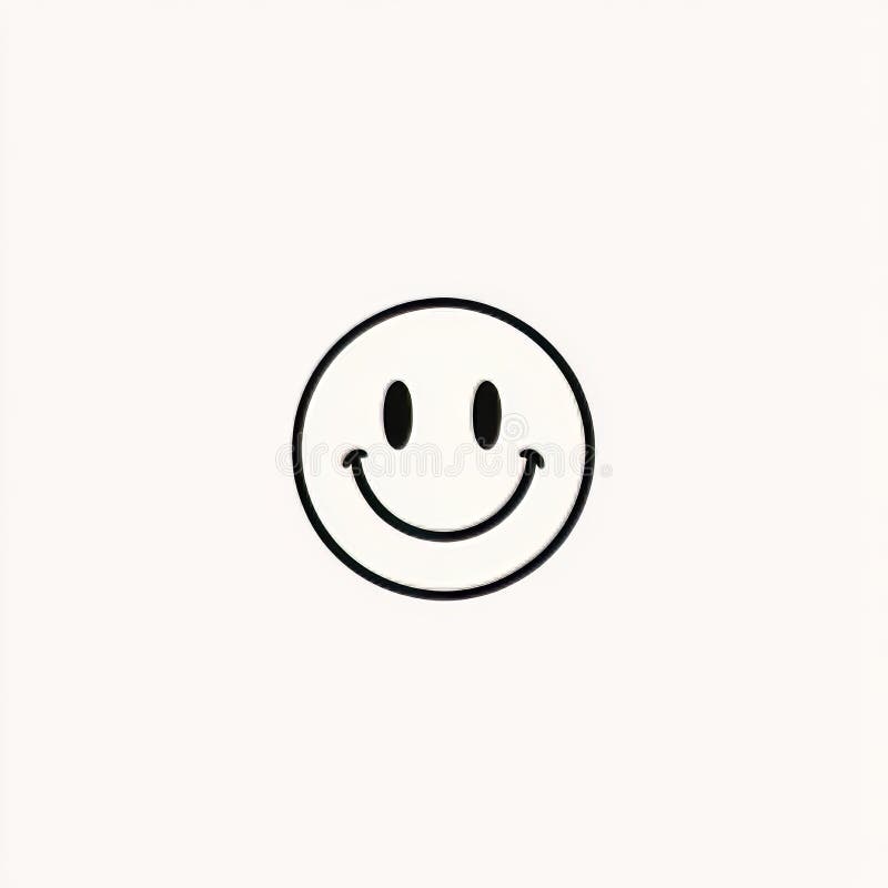 A Transparent Background Featuring a Black Smiling Face with a Stock ...