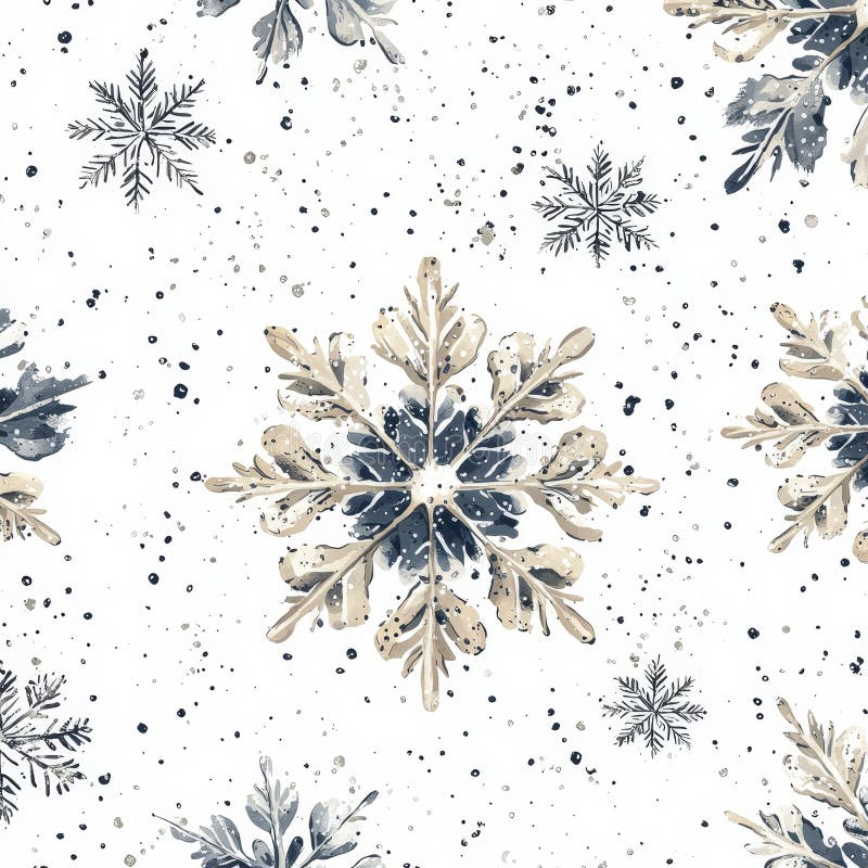 Transparent Background Featuring Isolated White Silver Snowflakes Stock ...