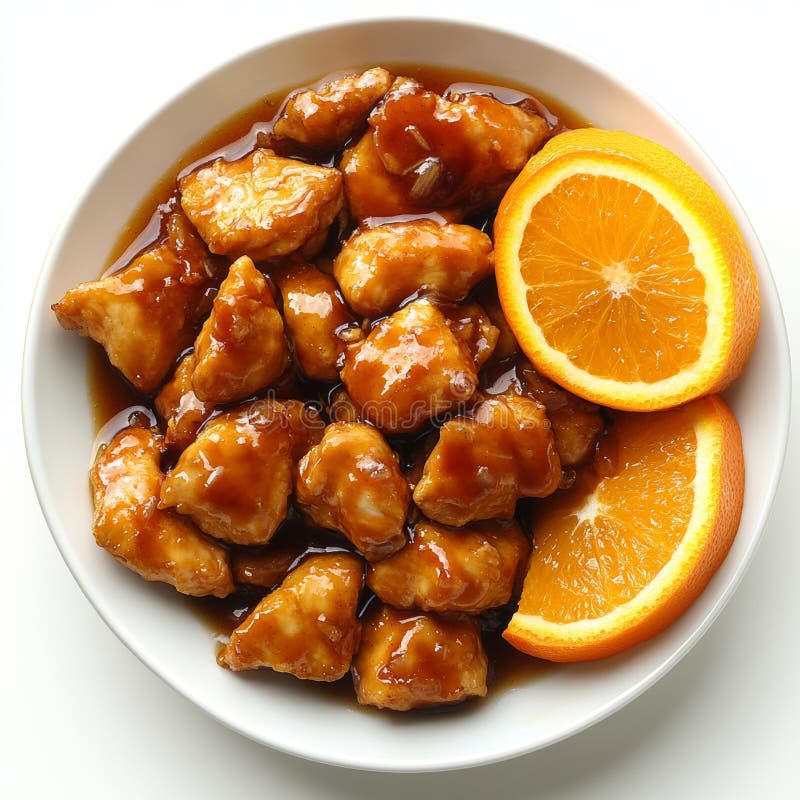 A Transparent Background Featuring a Plate of Chinese Orange Rice Stock ...