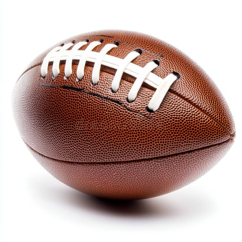Football Ball with Realistic Black and White Color, Isolated on ...