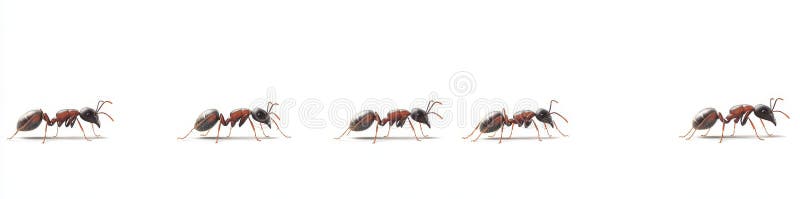 Transparent Background with Group of Ants Walking Stock Photo - Image ...
