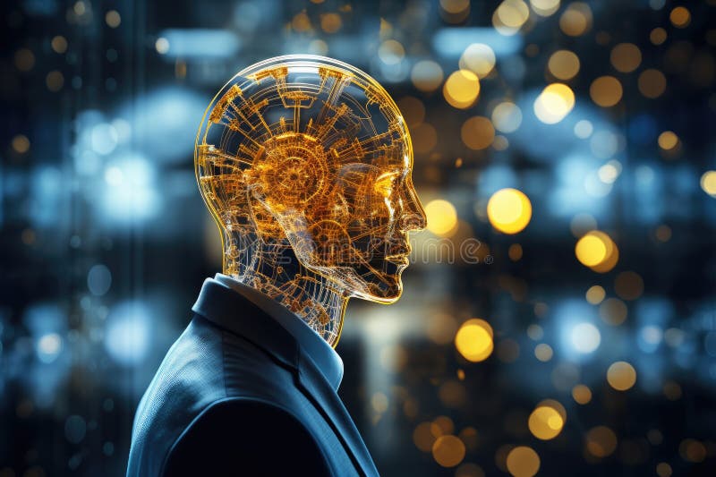 Transparent Background of Human Head, Thinking and Psychology. Managing ...