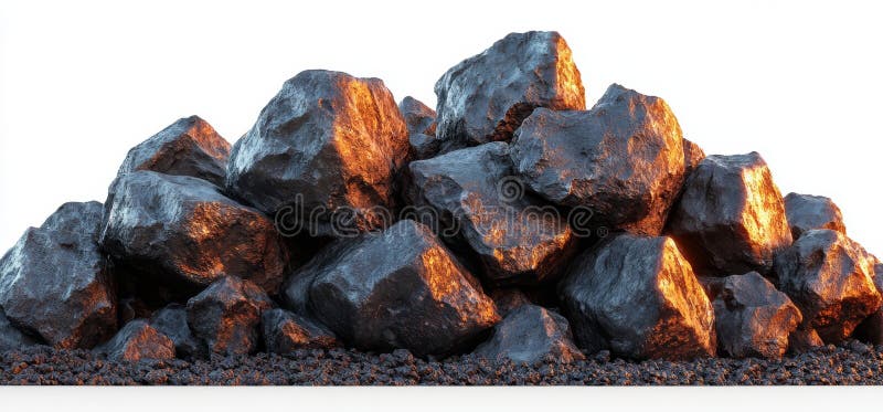 A Transparent Background Image Featuring Isolated Heavy Rock Stones ...
